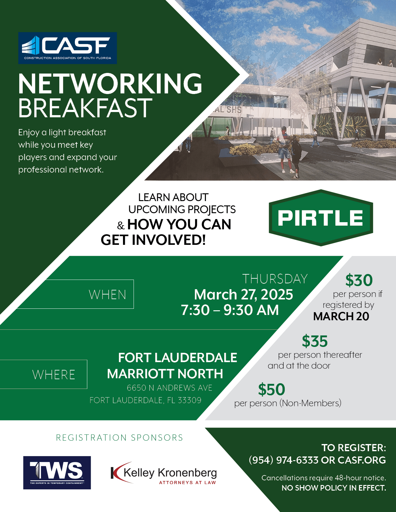 Construction of South Florida - Networking Breakfast - Pirtle Construction